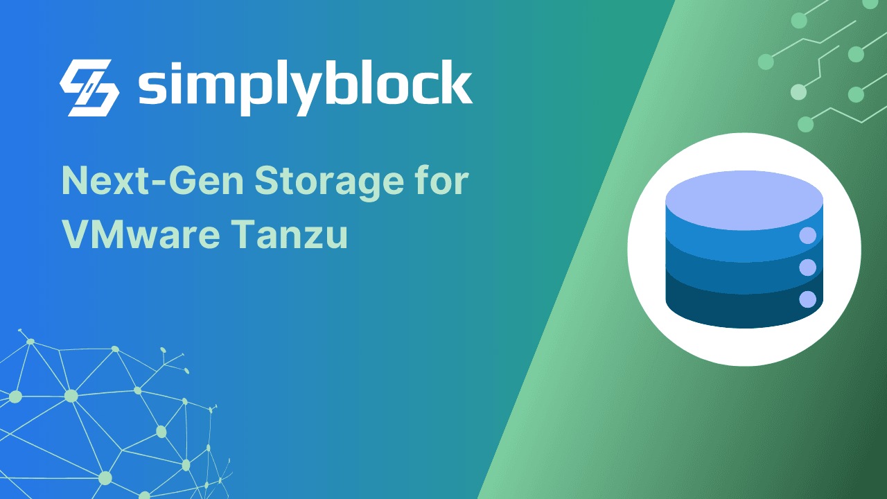 Fast, Unified Storage for VMware Tanzu | simplyblock