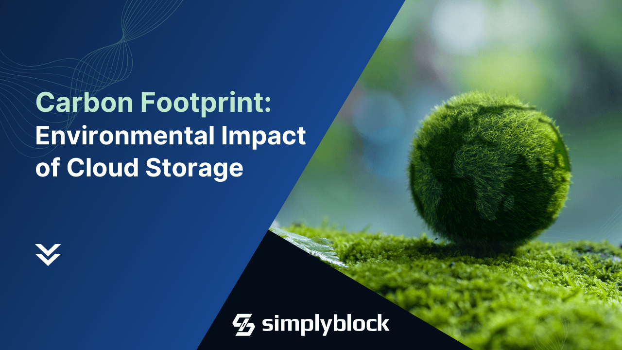 Carbon Footprint Reduction for Storage with Simplyblock | simplyblock