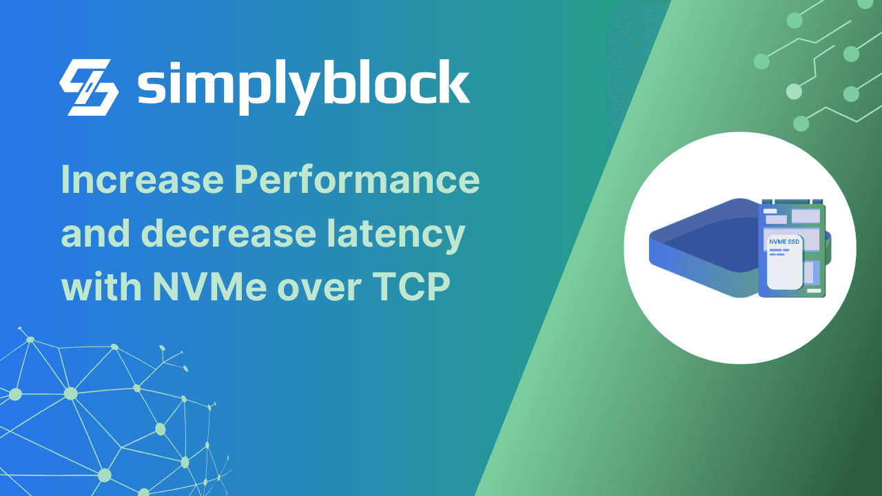 NVMe 오버 TCP 스토리지 | simplyblock